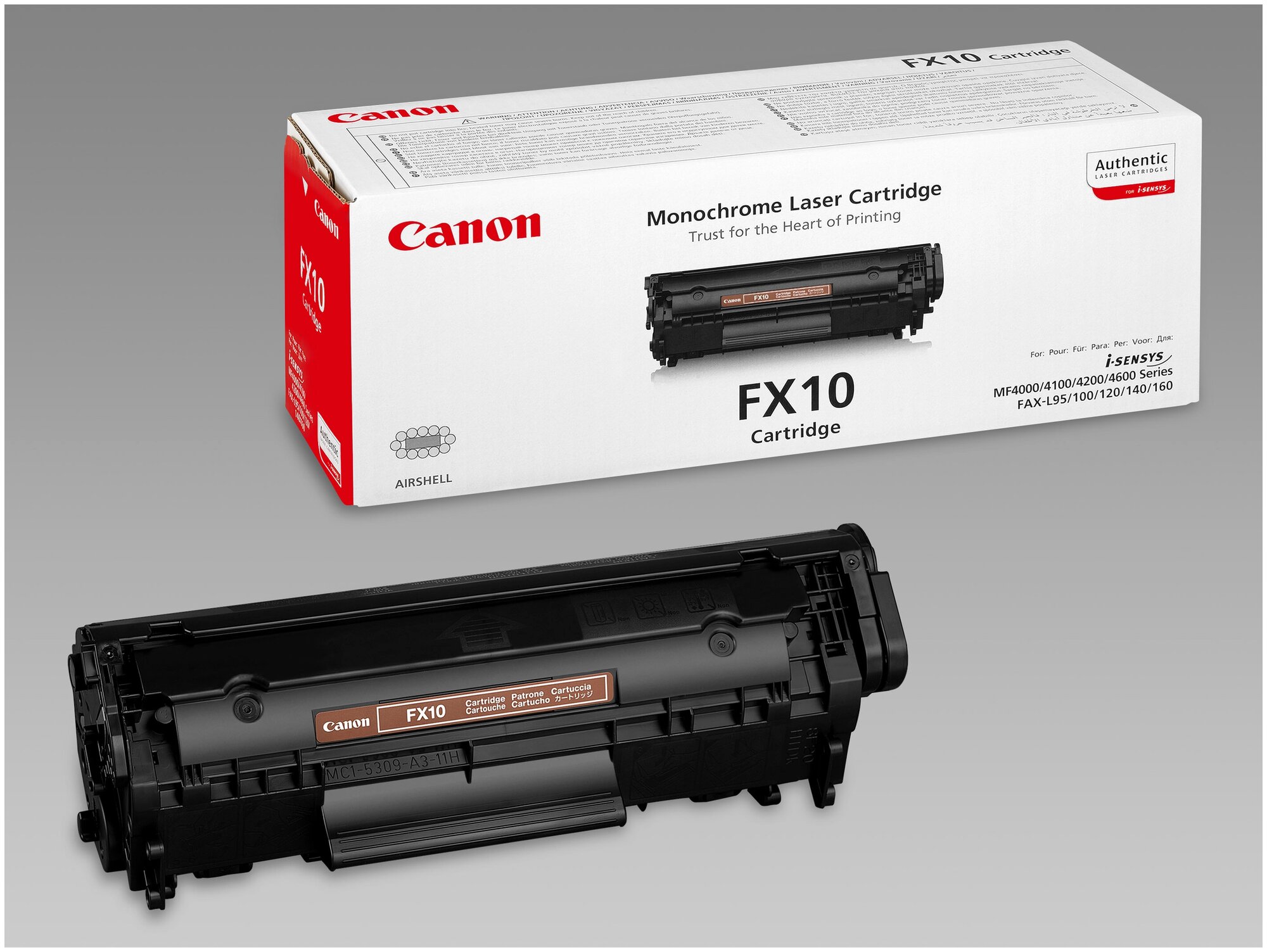 Картридж лазерный CANON (FX-10) i-SENSYS 4018/4120/4140 и другие, оригинальный, ресурс 2000 стр, 0263B002