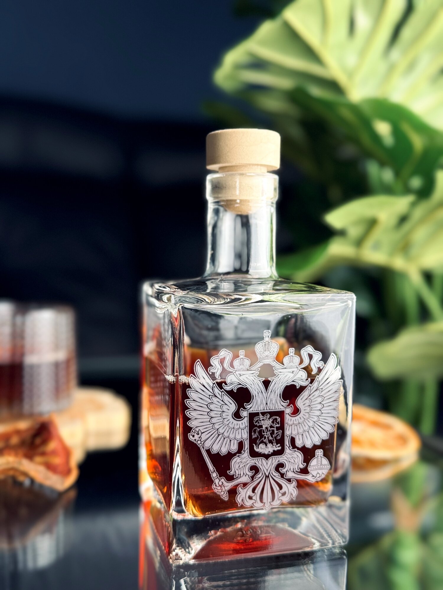 Бутылка куб Герб России