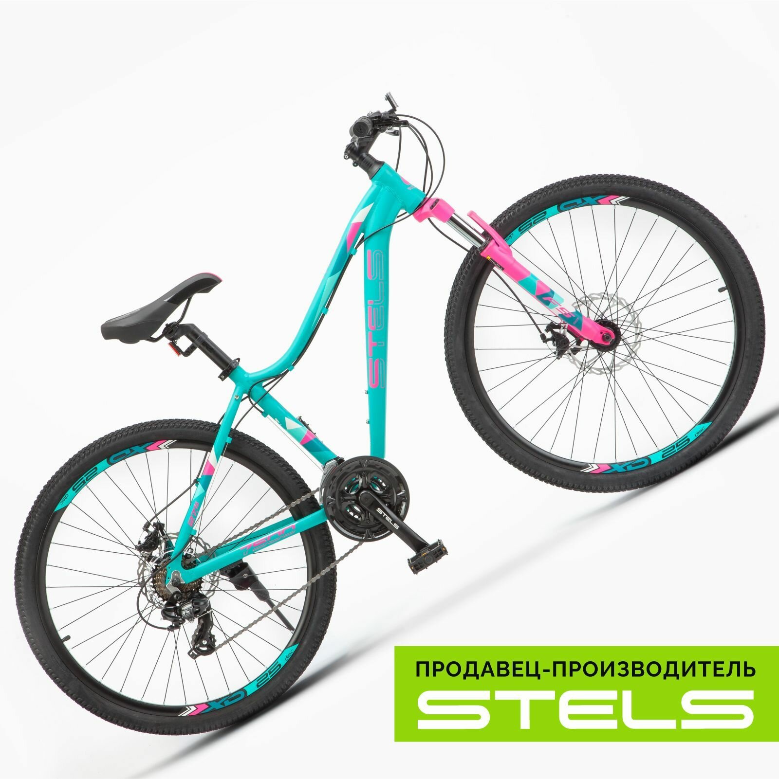 Велосипед горный женский Мисс-7500 MD 27.5", Мятный матовый, рама 16"