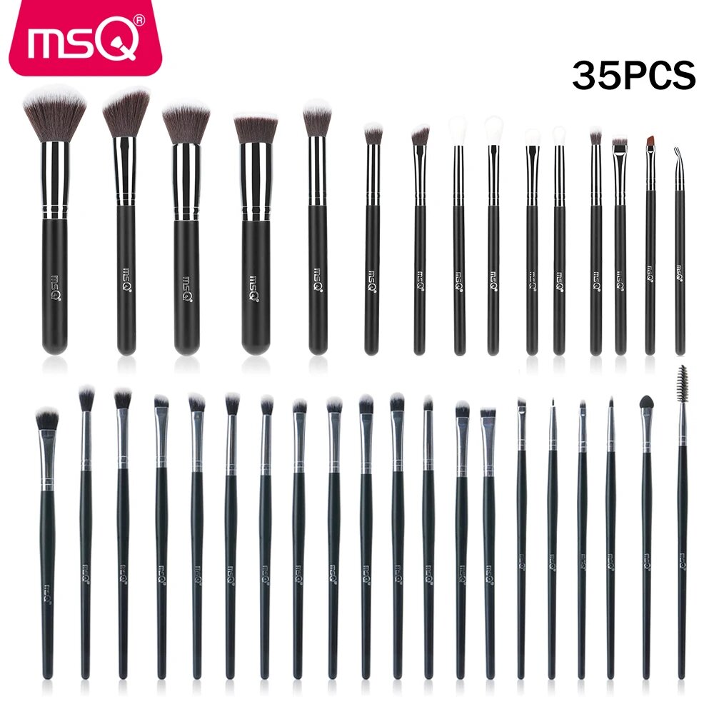Набор кистей для макияжа MSQ 35+32+27 шт