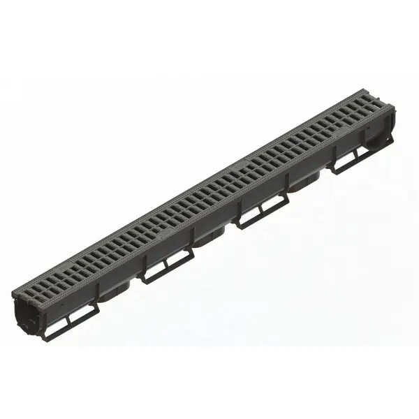 Лоток Standartpark Spark 1 пластиковый 1000x90x90 мм с пластиковой решеткой класса А15