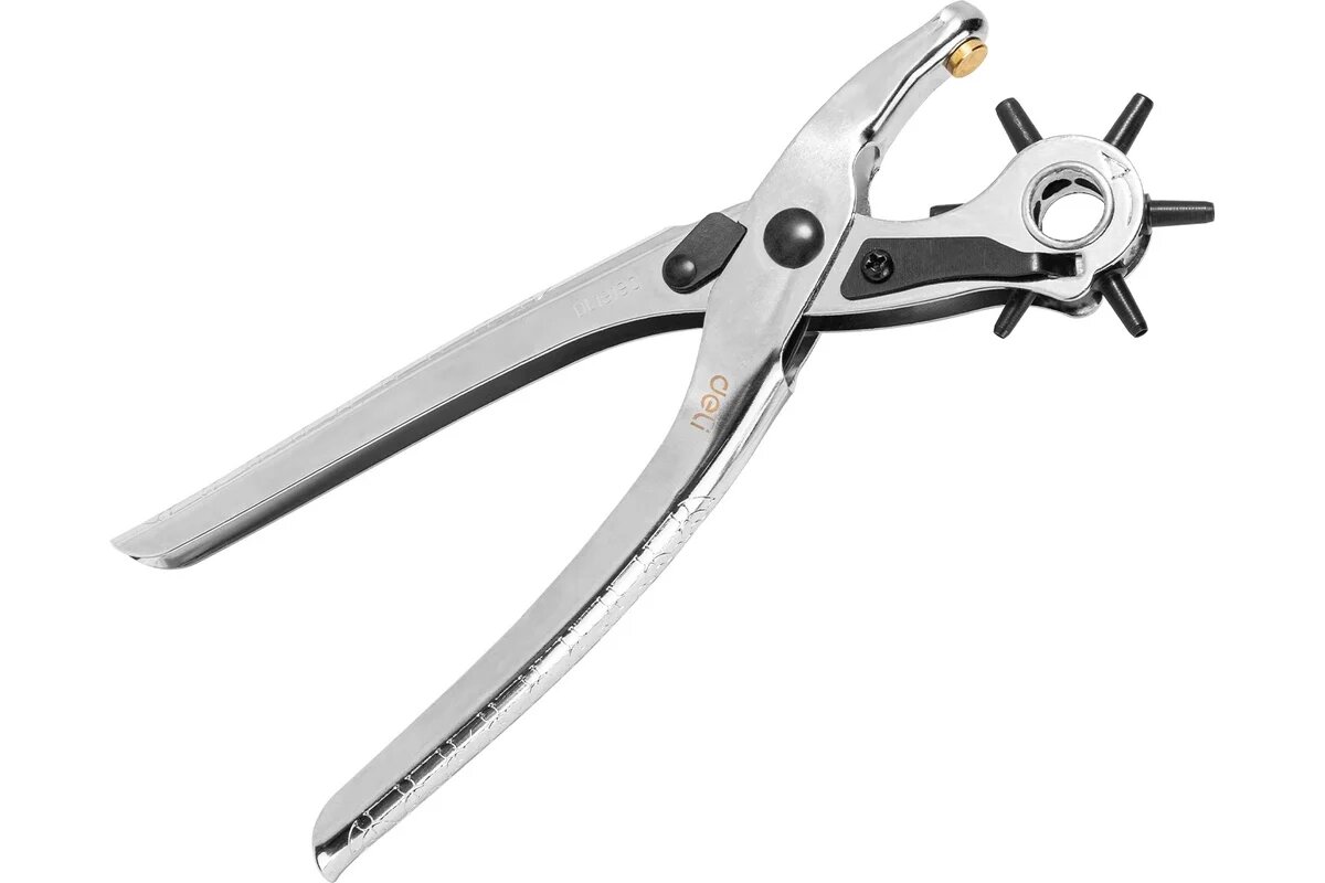 DELI Револьверный дырокол для кожи 6-в-1 DL1919С 98395 прокалывание отверстий