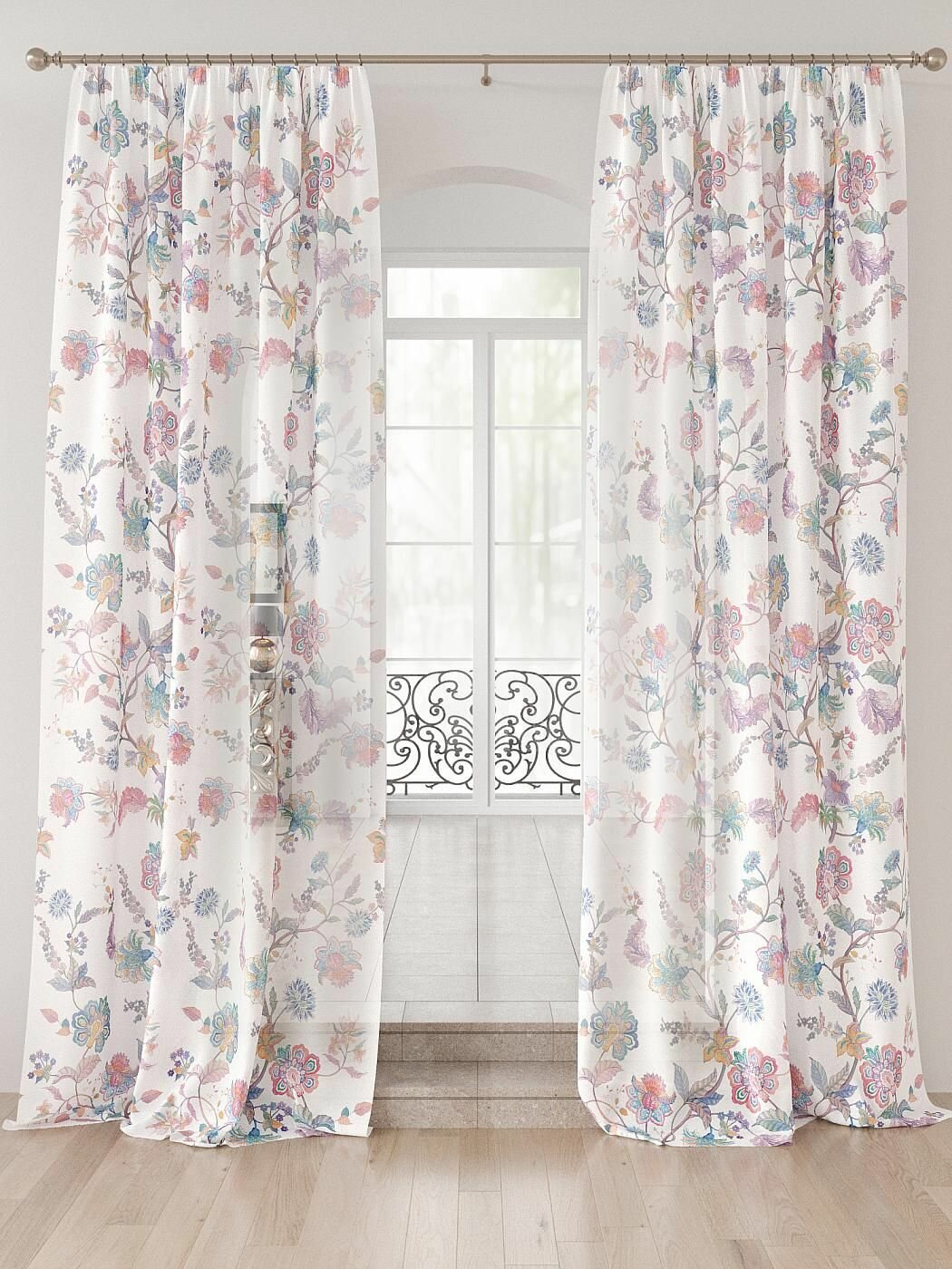 Комплект штор для комнаты Comfy Way / Вуаль 150х230 см - 2 шт / Лоуна - 110