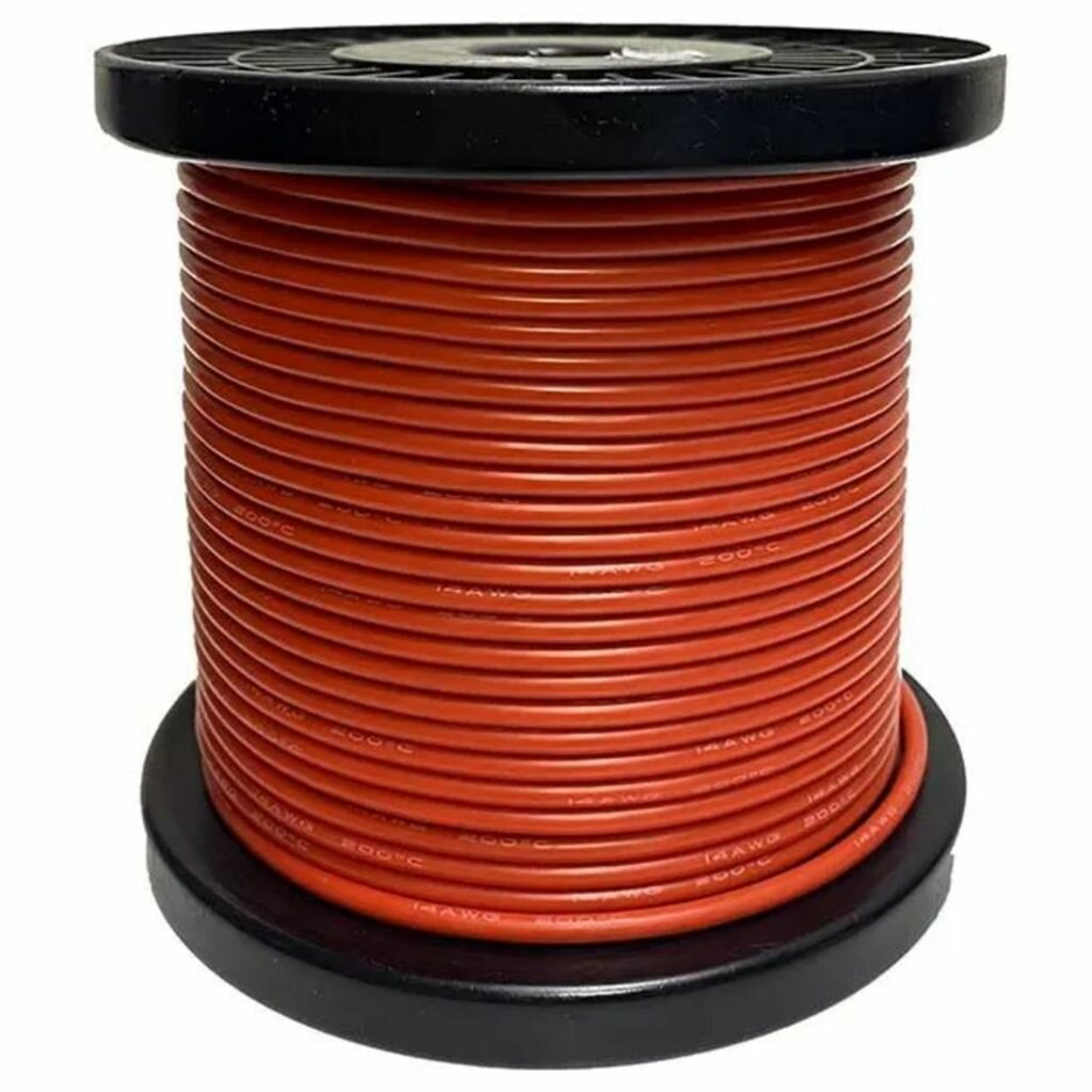 Провод силиконовый 12AWG 4,0 мм кв 100 м (красный)