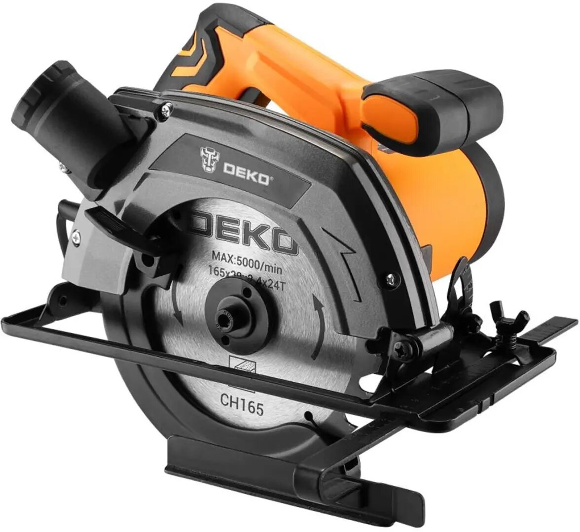 Пила циркулярная сетевая Deko DKCS1600, 1600 Вт, 165 мм