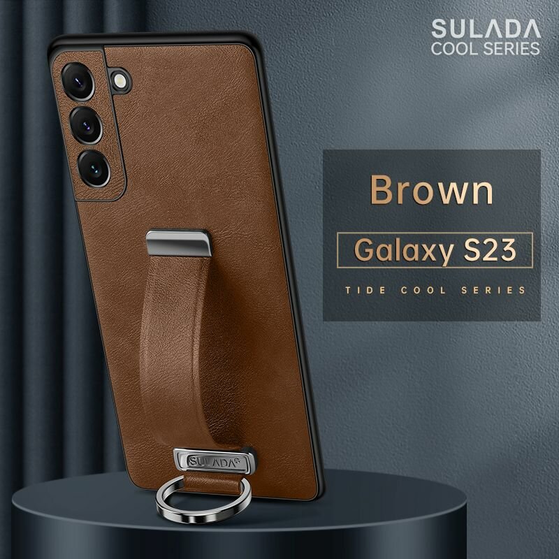 SULADA Роскошное коже чехол для Samsung Galaxy S23 (Самсунг Галакси С23) Нескользящий и удобный