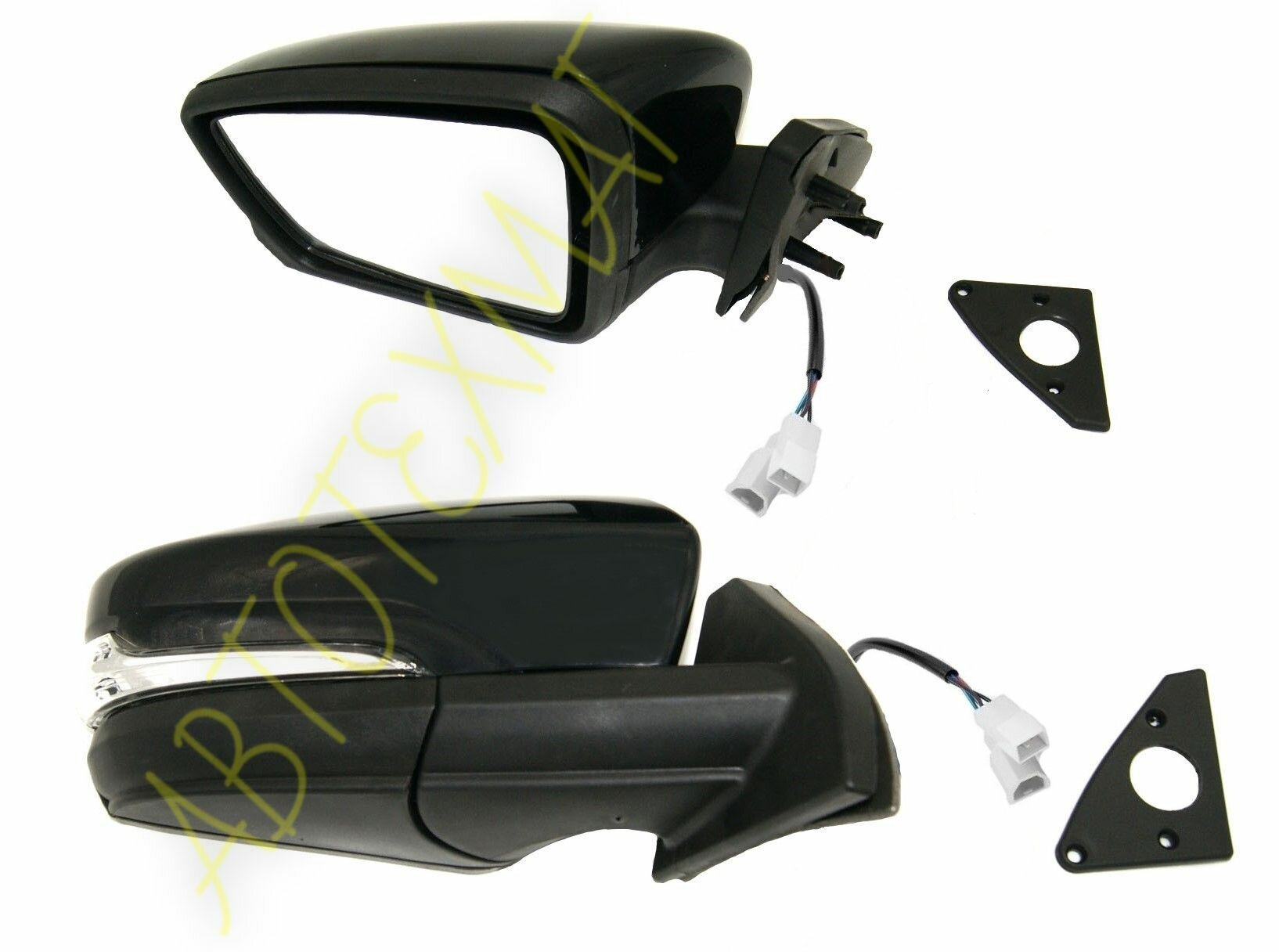 Зеркало боковое ВАЗ 2108, 2109, 2113, 2114, 2115 комплект Ручной привод в корпусе Гранта с обогревом и повторителями поворотов.