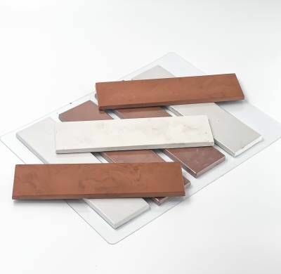 Набор из 4 пластиковых форм для гладкого камня в форме кирпича 25*6,5*1см