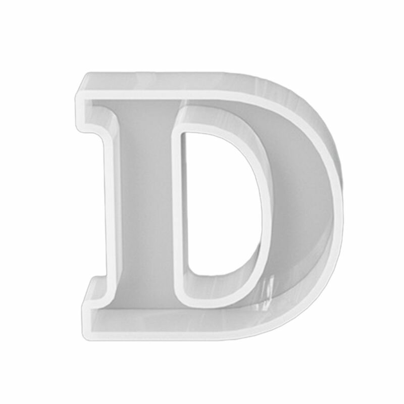 (1шт) Силиконовая форма с английскими буквами-D