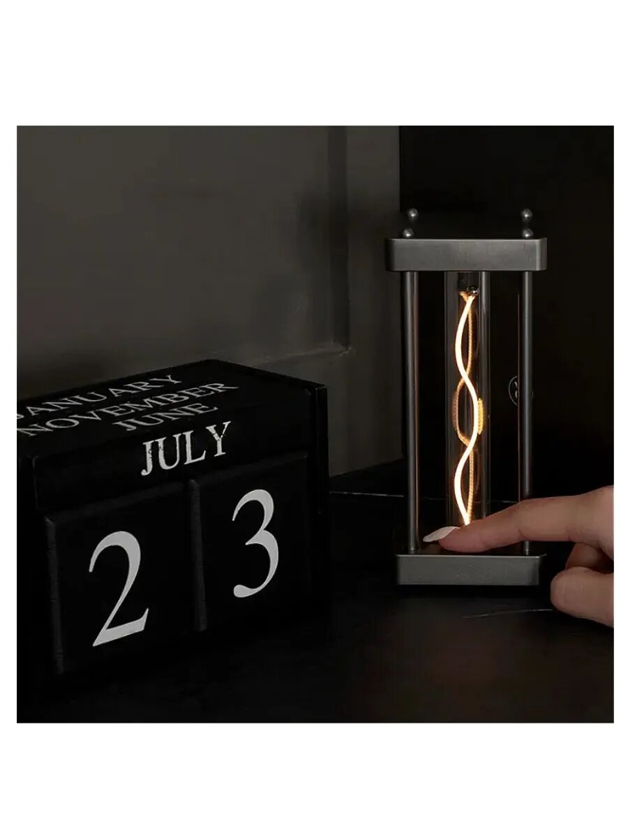 Ночник PodarkinDom "Square Line Light", сенсорное управление, теплый белый свет — фото 1