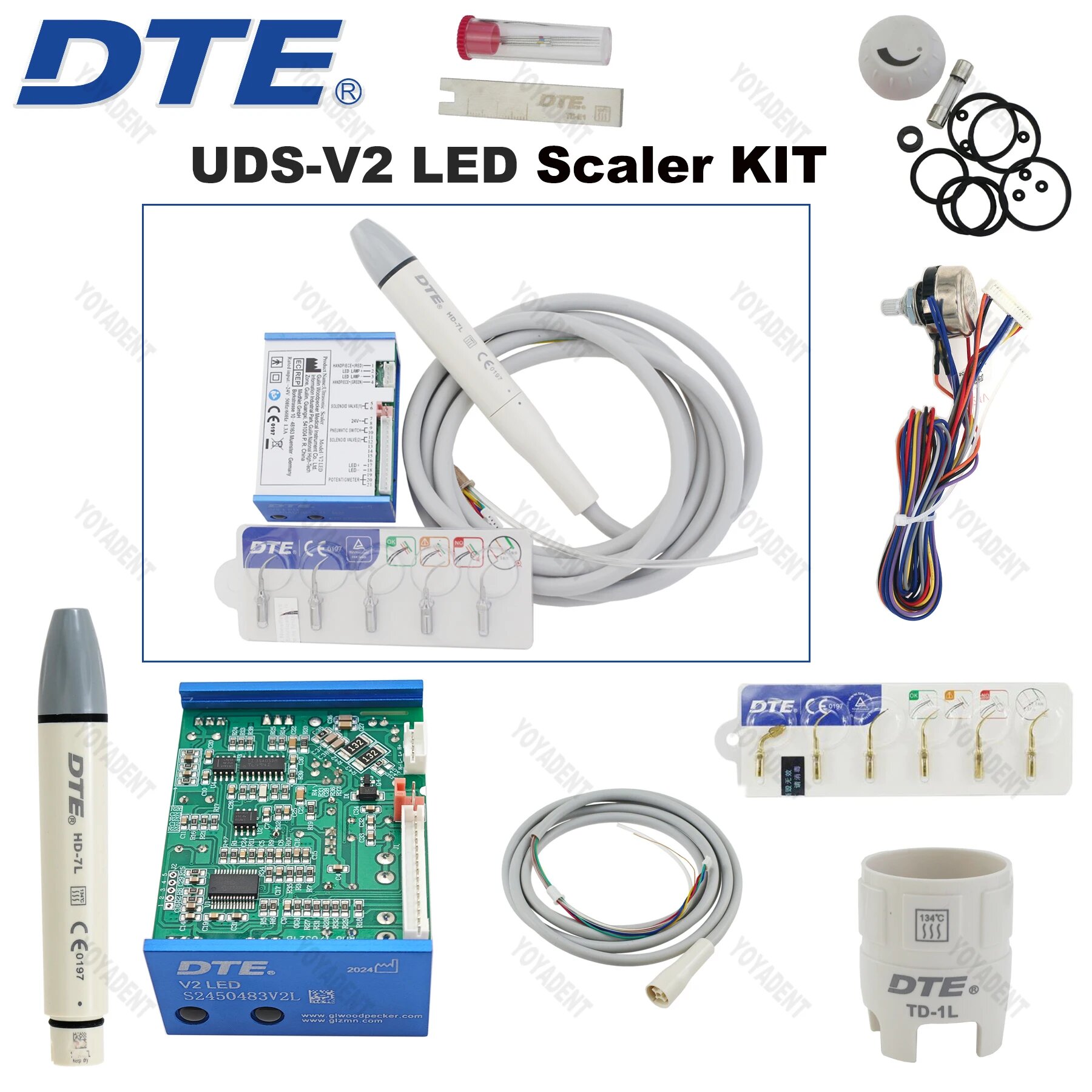 Woodpecker DTE Ультразвуковой Скалер V2 LED Scaler KIT