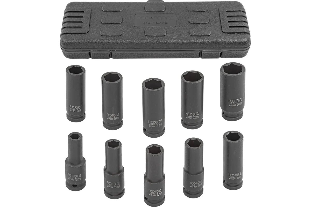 Rockforce Набор головок ударных глубоких 1/2, 10 предметов RF-4107-5MPB(16236)