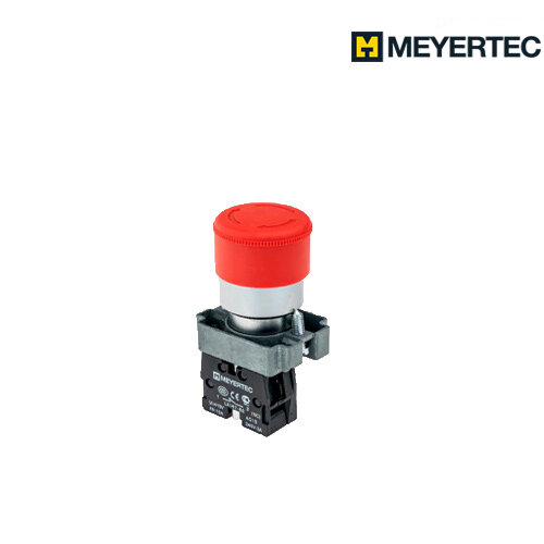 Кнопка грибовидная возврат поворотом, 1NC, красный, O30 мм, мет. MTB2-BSZ1244