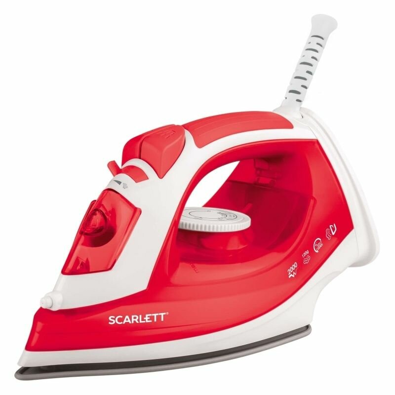 Утюг Scarlett 2000 Вт, красный (SC-SI30P15)