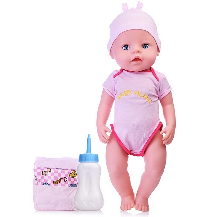 Пупс Oubaoloon 40 см, ходит на горшок, звук, с аксессуарами, батарейки, в сумке (QH16-62)