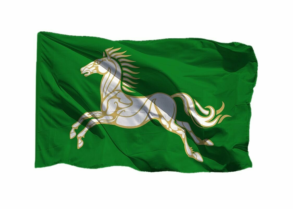 Флаг Рохана из Властелина Колец, 90х135 см на сетке для улицы, для флагштока