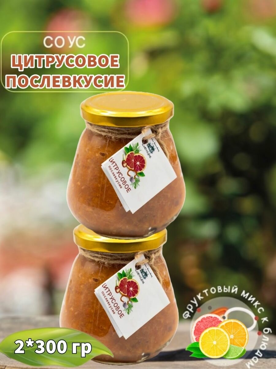 Соус Цитрусовый из коллекции "Фруктовые соусы Благоедов" 2 банки по 300 г