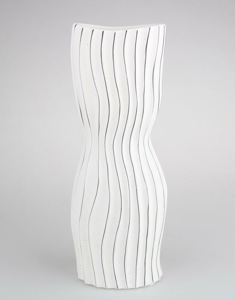 Ваза для цветов TODELIA "Марелла", высота 35,5 см, керамика, белый