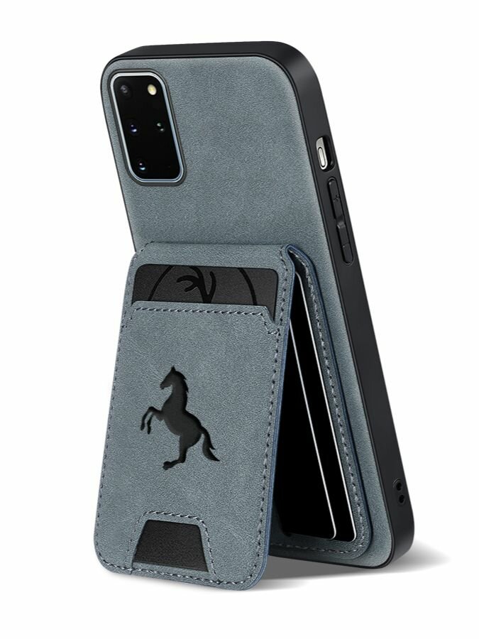 Кожаный чехол для Самсунг Галакси C20 /Samsung Galaxy S20, со встроенным держателем для карт, прочный раскладной чехол для телефона для женщин и мужчин, нескользящий