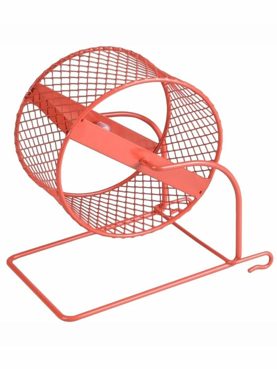Flamingo Колесо беговое для грызунов, красный, d15,5 см