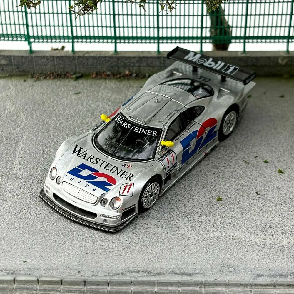 Машинка POP Race 1/64 S25-01 Mercedes Benz CLK-D2 1997 FiA GTGTR Die-cast Alloy Car Model Toy Gift