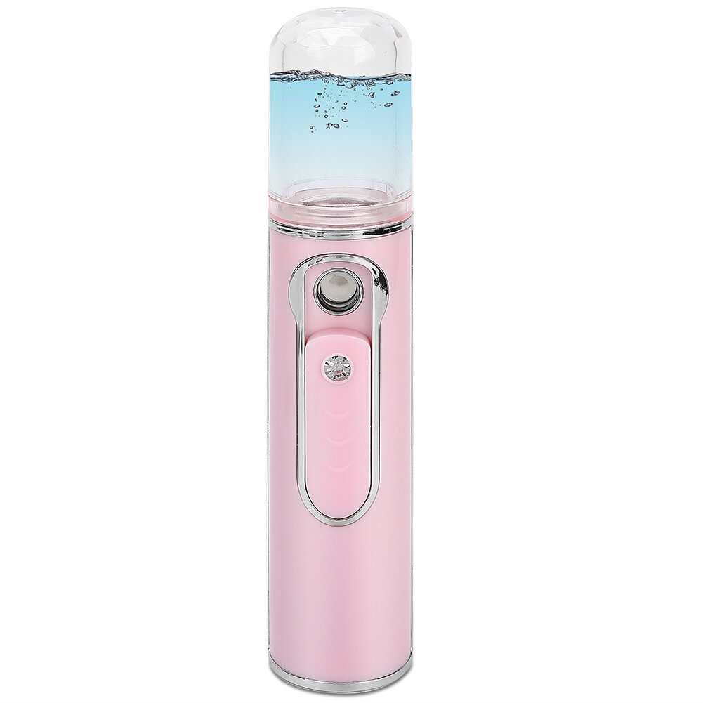Nano Face Mist Sprayer USB Перезаряжаемый увлажняющий увлажняющий увлажнитель для лица Розовый