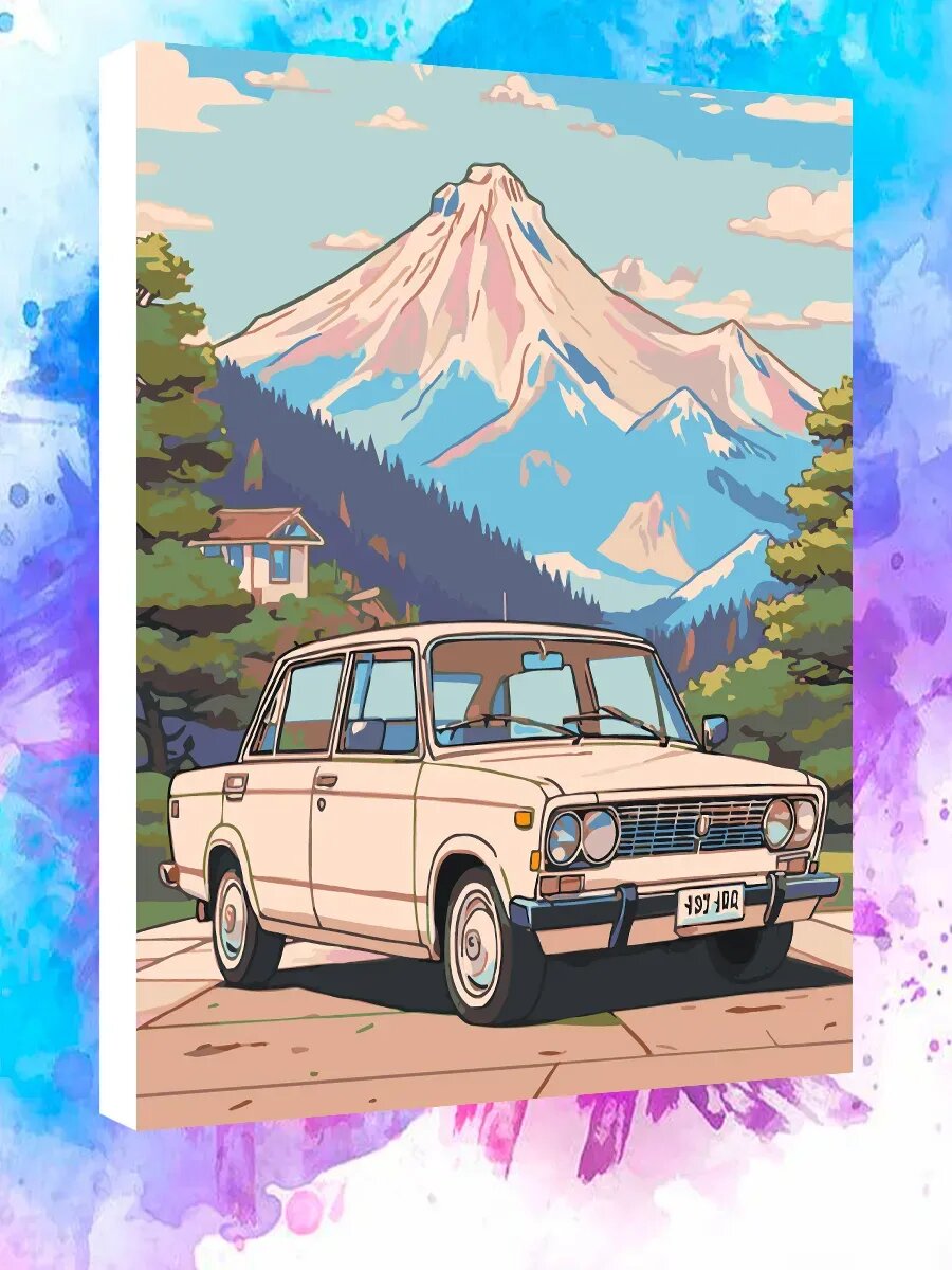 Картина по номерам Жигули ВАЗ-2106 Автомобиль