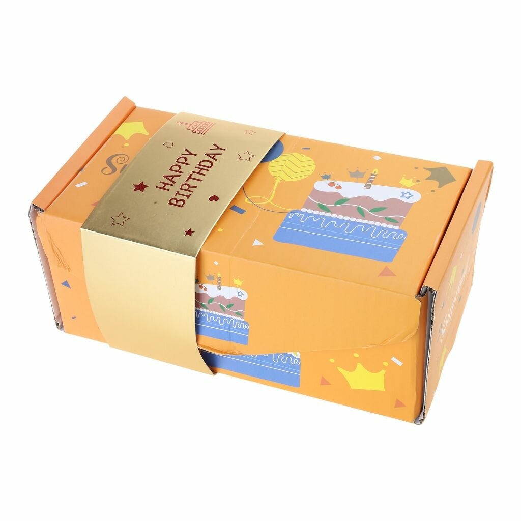 Прыгающая коробка с сюрпризом-HAPPY Yellow Type-20 Прыгающих Коробок, Подарочных Упаковок, подарочных пакетов