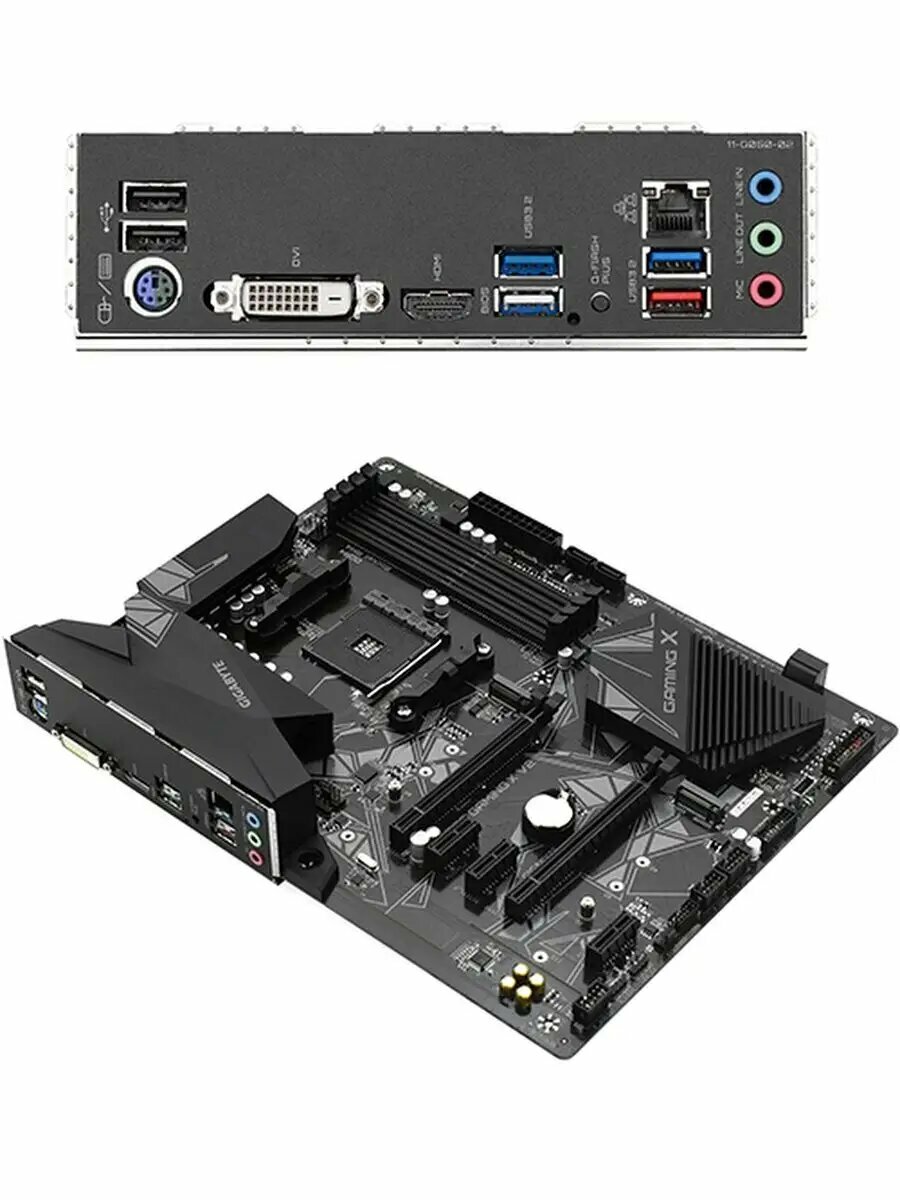 Материнская плата Gigabyte B550 GAMING X V2 Soc-AM4 AMD B550 DDR4 ATX AC`97 8ch(7.1) GbLAN RAID+DVI+