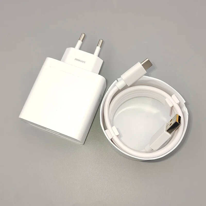 Сетевое зарядное устройство Realme Supervooc с Usb-кабелем, адаптер для быстрой зарядки, подходит для моделей Realme 9i, 8 GT, Neo 2T, X7, X50, Q3 Pro, Narzo 50, 30, мощность 67 Вт, ЕС/США/Великобритания, EU Add Cable