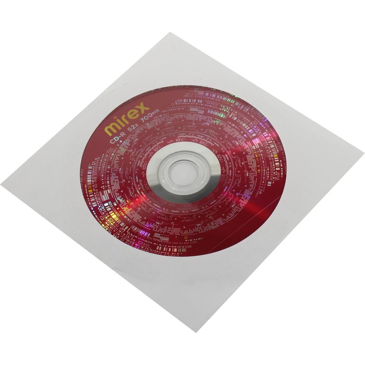 Диск CD-R Mirex 700 Mb, 52х, Maximum, Бум. конверт (1), (1/600)