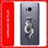 Чехол на Samsung Galaxy S8 + / Самсунг Галакси С8 Плюс с принтом Монохромная зме...