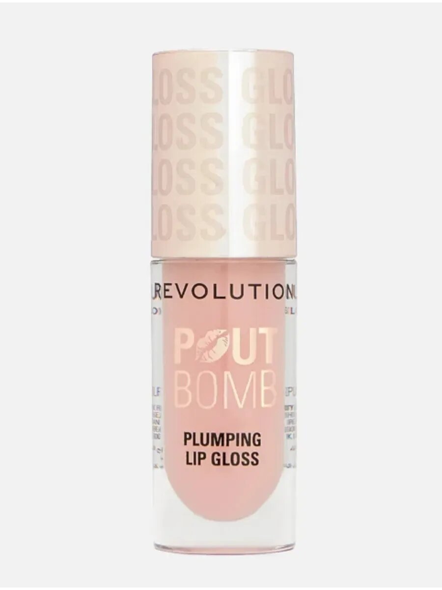 Блеск для губ MAKEUP REVOLUTION pout bomb plumping gloss Milky Sheer Holo