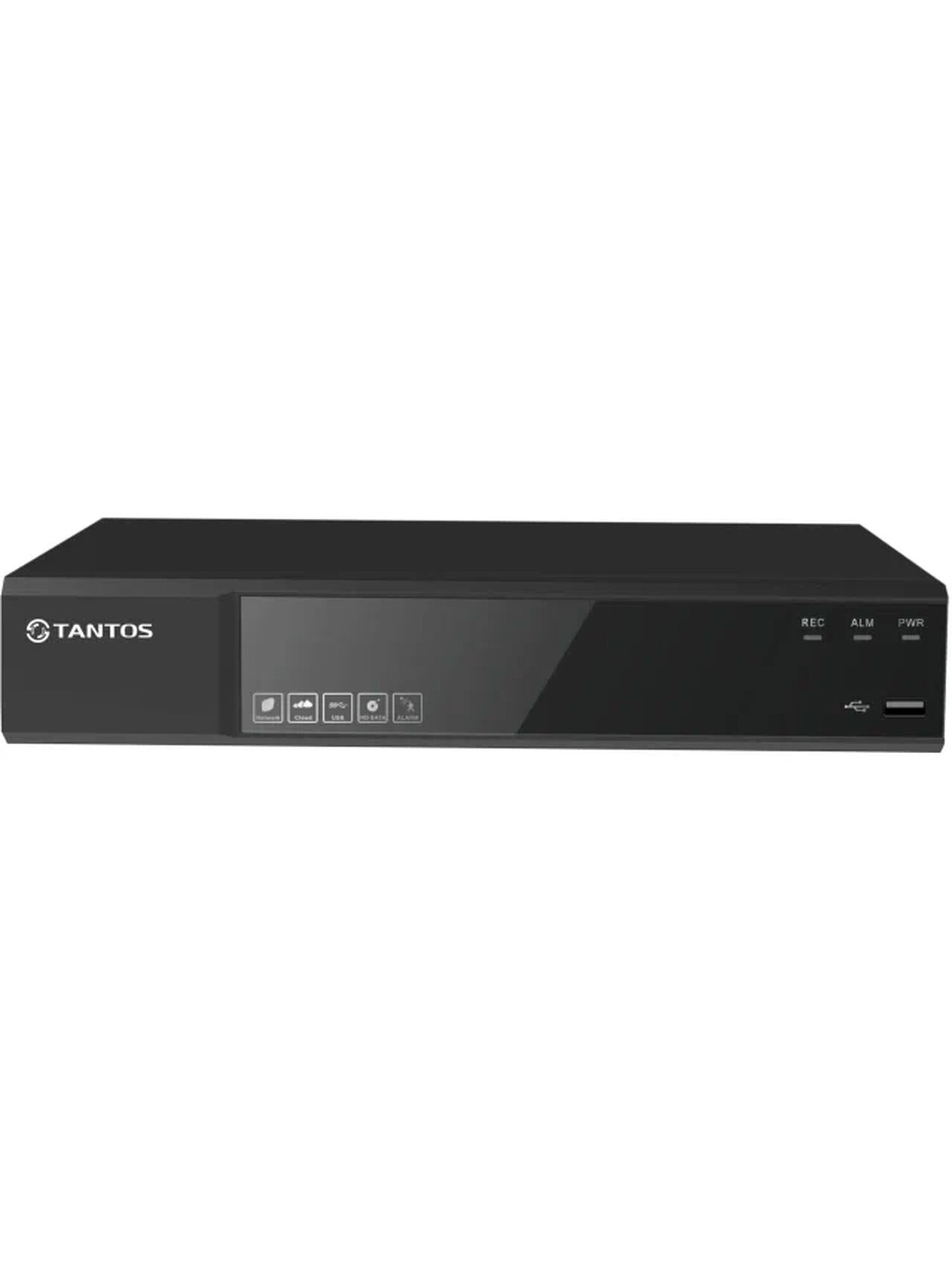 Видеорегистратор Tantos TSr-NV08154, для системы видеонаблюдения, NVR, 1 отсек для HDD, 12ТБ