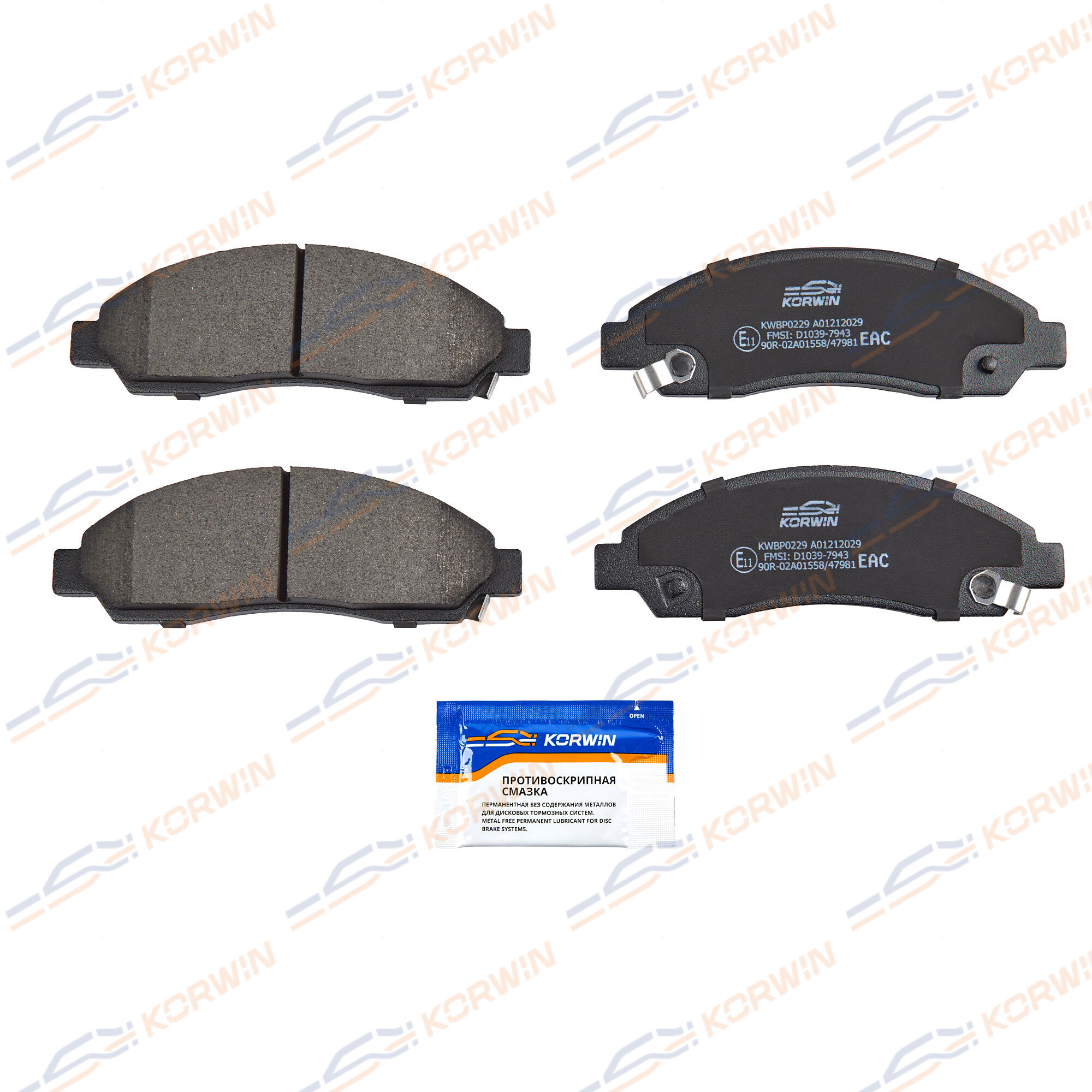 Колодки тормозные перед. Isuzu ELF 03-/Great Wall Hover 05-/H3 09-/H5 10-