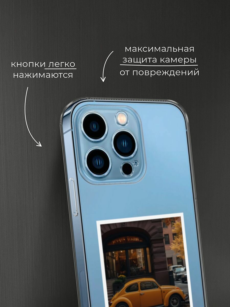 Чехол на Apple iPhone 13 Pro / Айфон 13 Про с принтом Осенний палароид — фото 1