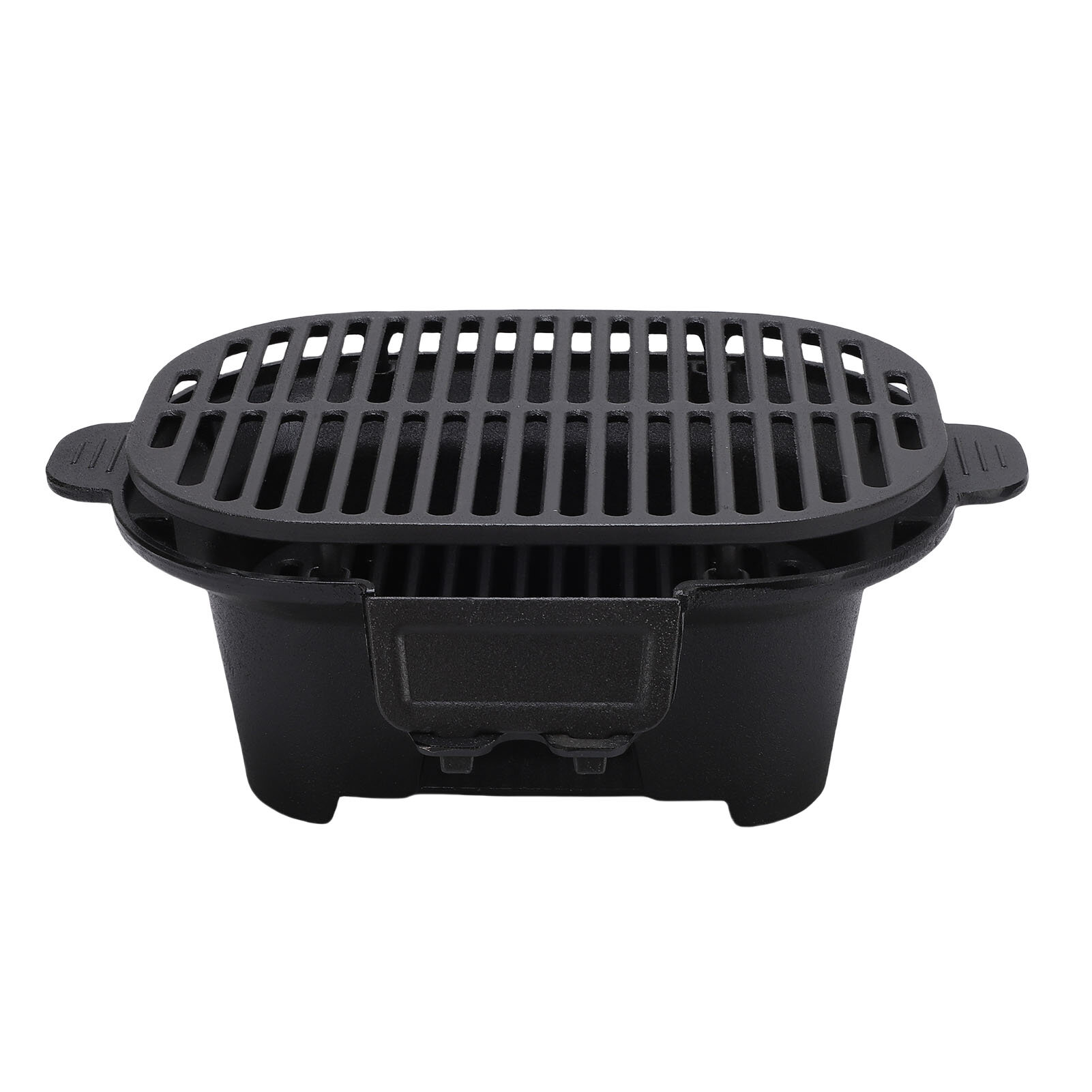 Hibachi Grill Открытый небольшой портативный угольный гриль Чугунный японский якитори Кемпинг-гриль-печь для барбекю на заднем дворе Пикники