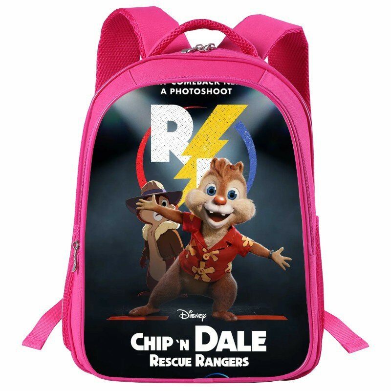 2026 Новый печатный рюкзак Qiqi и Didi, мультяшный милый периферийный рюкзак 16inch сливового красного цвета для детского сада и учеников начальной школы