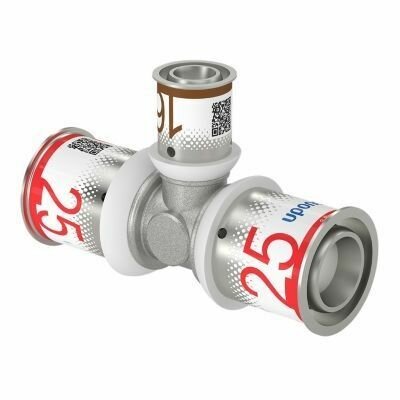 Тройник-пресс редукционный 25х16х25, S-PRESS PLUS, Uponor MLC 1070574