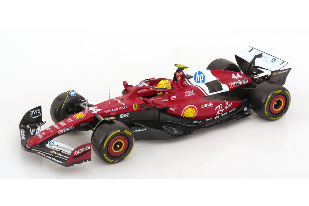 Модель коллекционная BBURAGO Ferrari SF-25 louis hamilton 2025 / феррари СФ-25 льюис хэмильтон