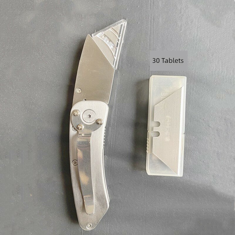 Многофункциональный складной нож с лезвием в форме рога для резки ПВХ-пленки и формованных дверных панелей из