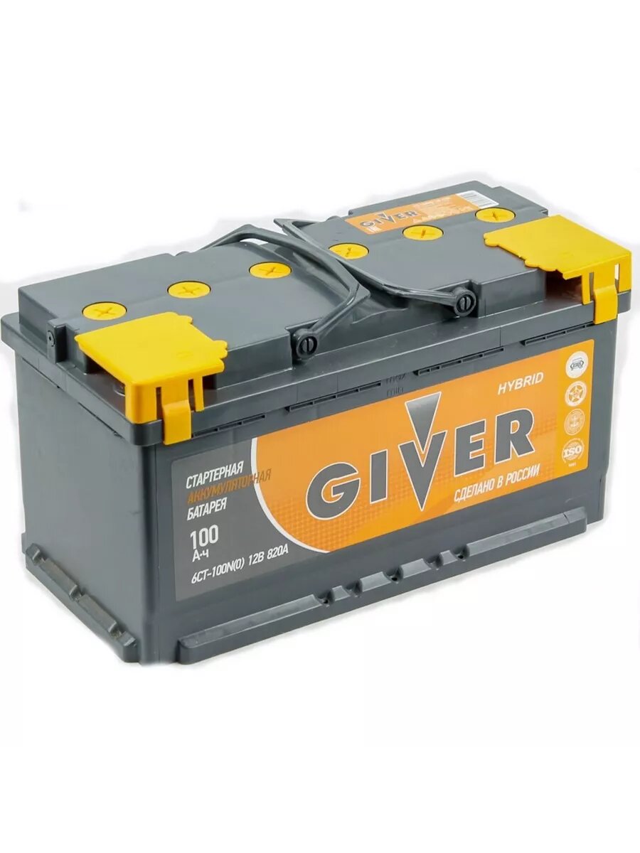 Аккумулятор GIVER HYBRID 100L 12V 100Ач прям. пол.