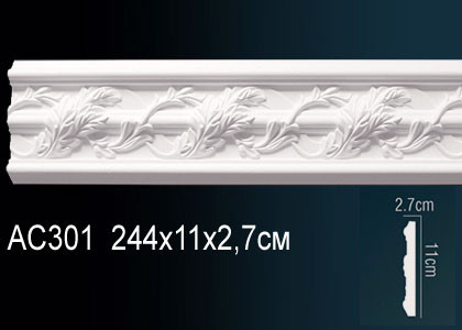 Молдинг Perfect AC301 Д240xШ2.7xВ11 см /Перфект.