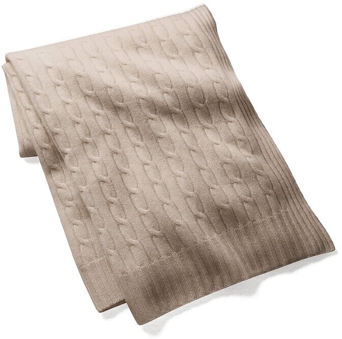 Плед Cable Polo Cashmere Natural