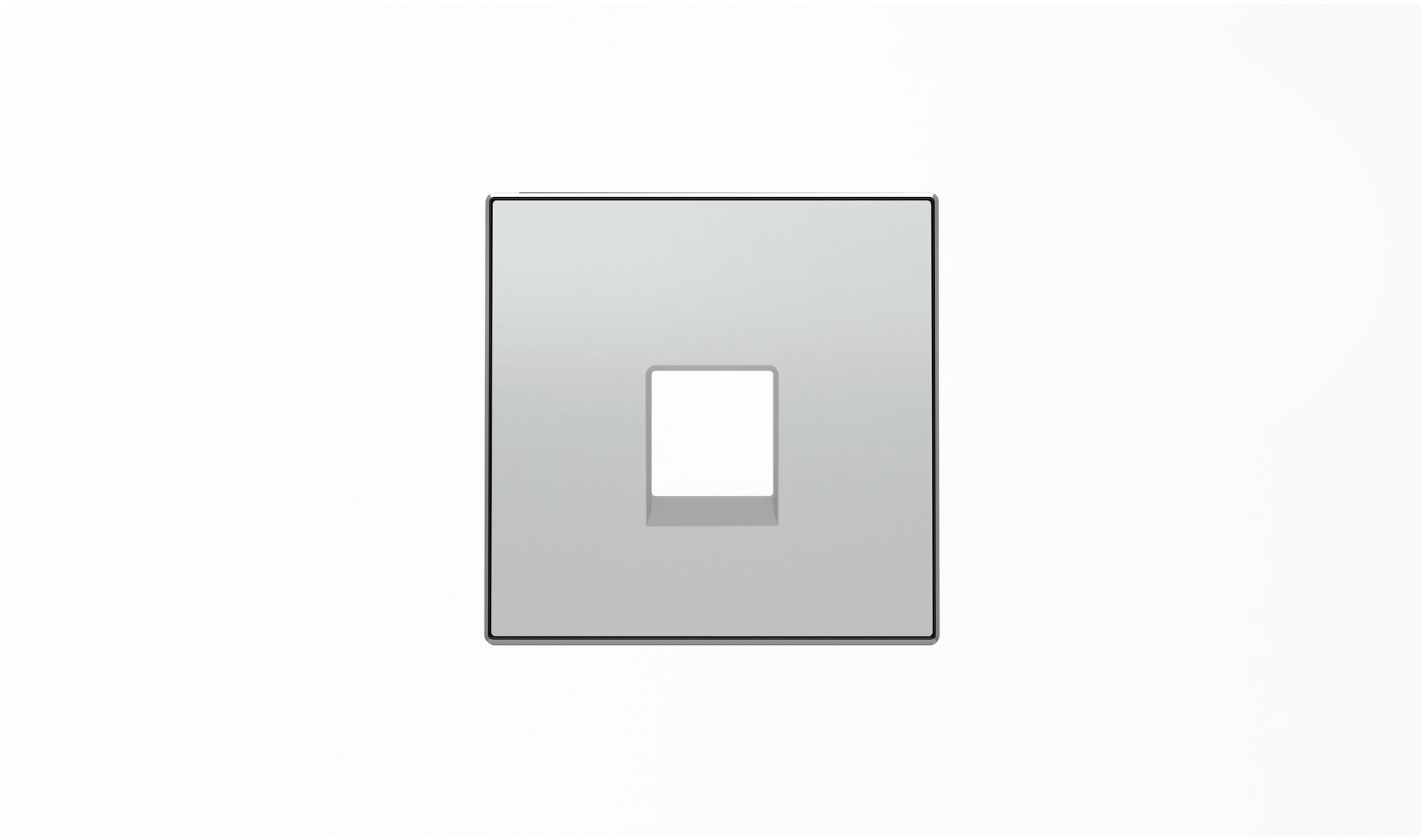8517 PL Накладка для телекоммуникационных розеток типа 8117. и/или 8118, серия SKY, цвет серебр