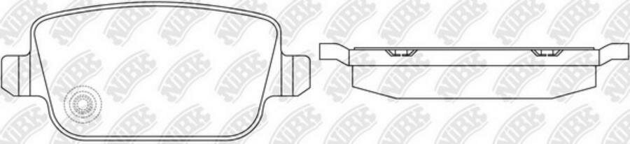 NIBK PN0461 Колодки тормозные дисковые FORD MONDEO 2.0 2007 - 2014 FORD MONDEO 2.0 2009 - 2014 FORD MONDEO 2.3 ()