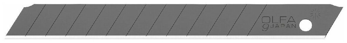 Лезвия сегментированные OLFA EXCEL BLACK 9 мм 13 сегментов 10 штук в боксе