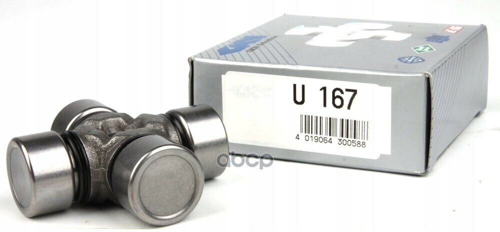 Крестовина карданной передачи 24.00x62.50 - BMW: 3/5/7, DB W123 для фиксации штамповкой GKN (Loebro) арт. U167