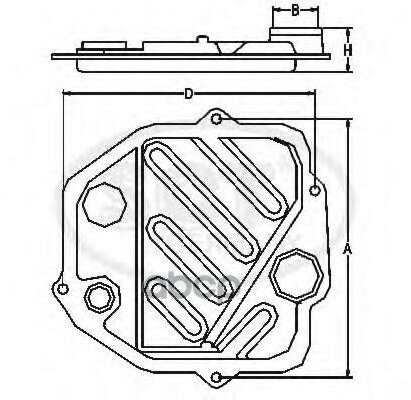 Фильтр АКПП TOYOTA COROLLA/RAV4 -00/AVENSIS 97-03/ SCT арт. sg1018
