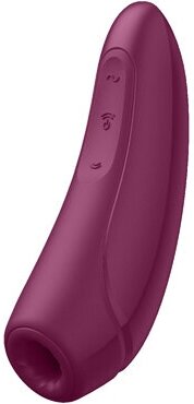 53582 Satisfyer Curvy 1+, красно-розовый. Бесконтактный стимулятор клитора с вибрацией и управлением со смартфона